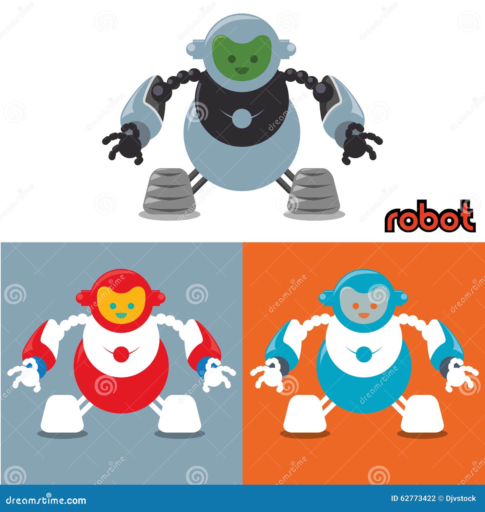 Robot and Technology Design Stock Vector - Illustration of cool ...