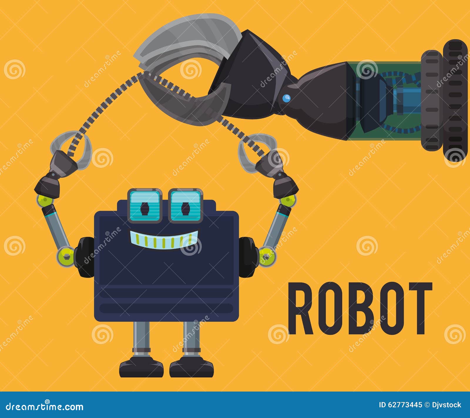 Robot and Technology Design Stock Vector - Illustration of cyber ...