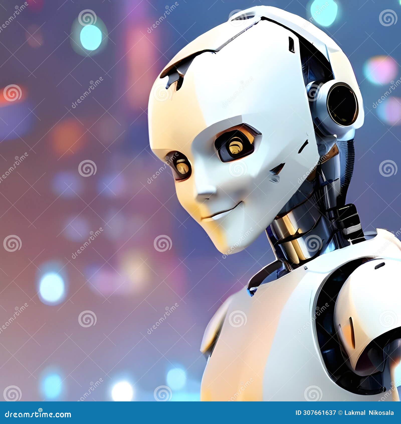 Robots that Can See the World of the Future Stock Image - Image of ...