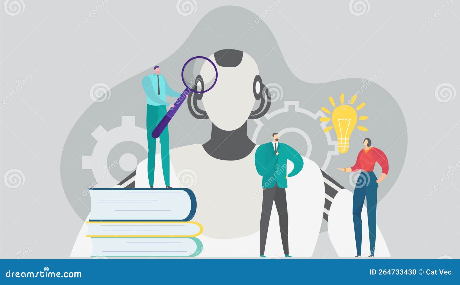 Robot Technology, Learn Robotics Concept Vector Illustration ...