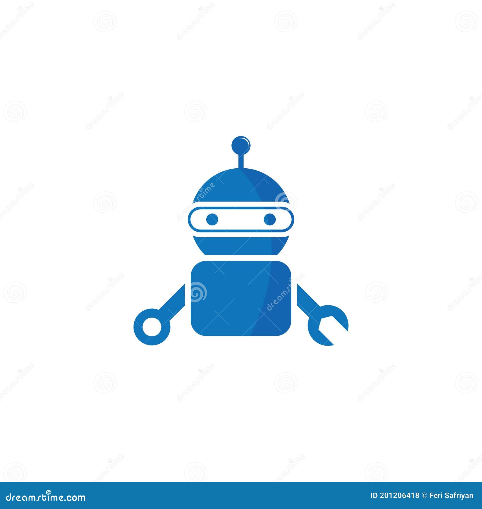 Robot technology logo stock vector. Illustration of virtual - 201206418