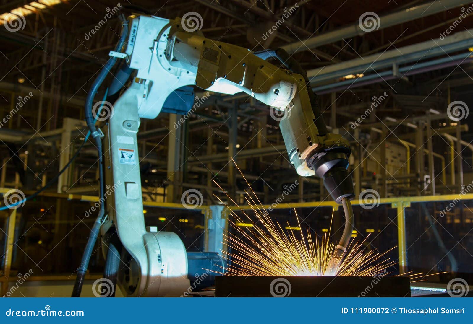 Robot Test Run Welding Program Stock Photo - Image of position ...