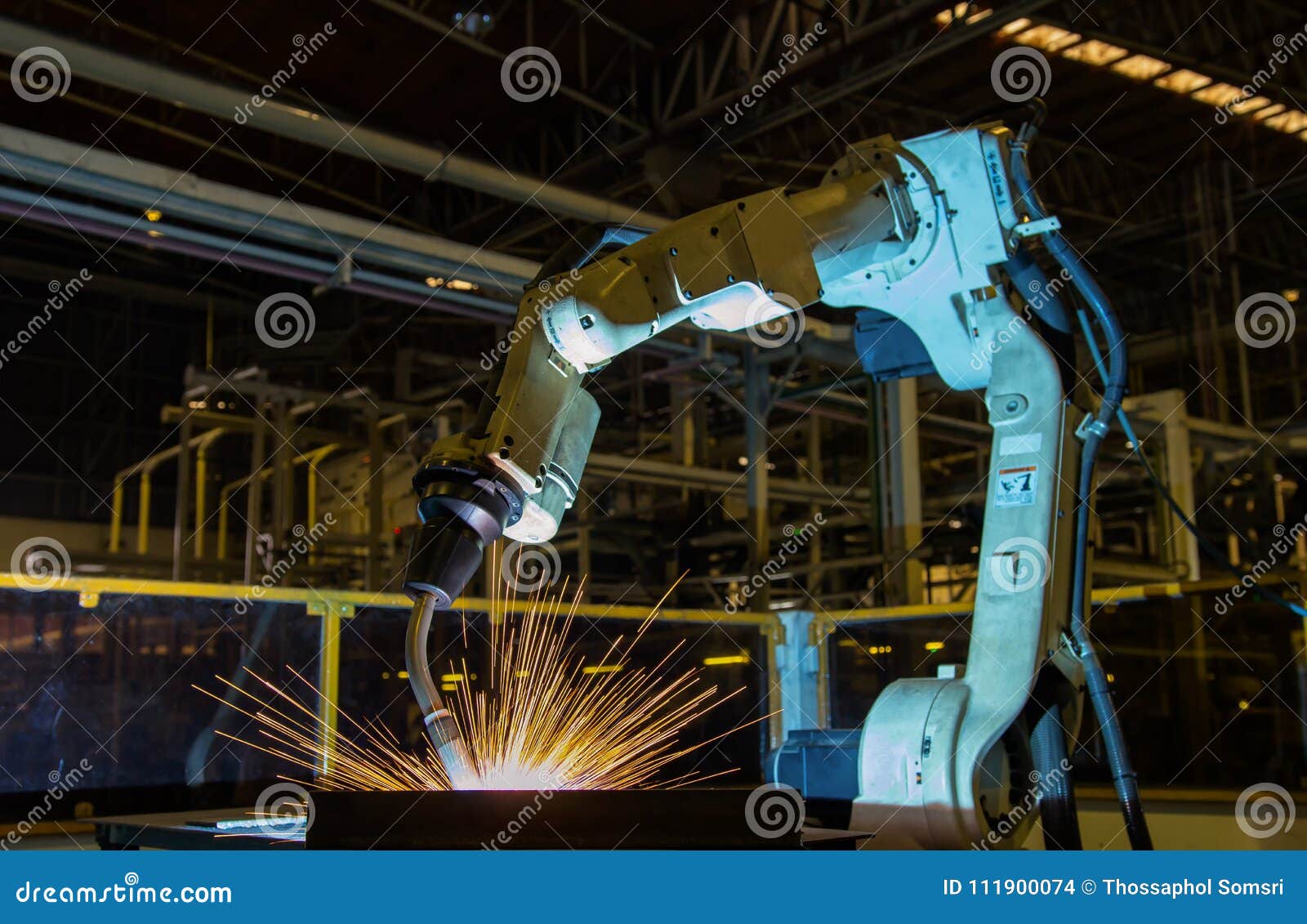 Robot Test Run Welding Program Stock Photo - Image of chuck ...