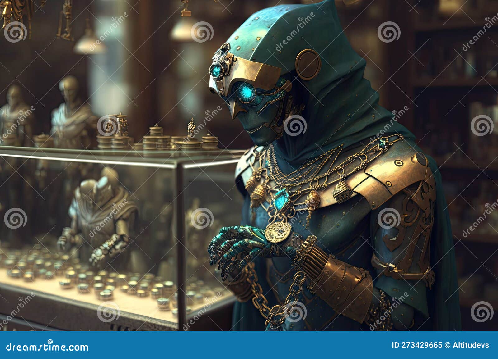 AI Robot Stealing Art From Laptop With Fishing Rood. Dimension 16:9 ...