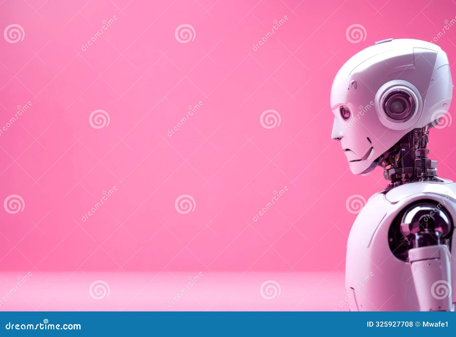 Robot Thinking Minimalism Science Background Android Technology Cute ...