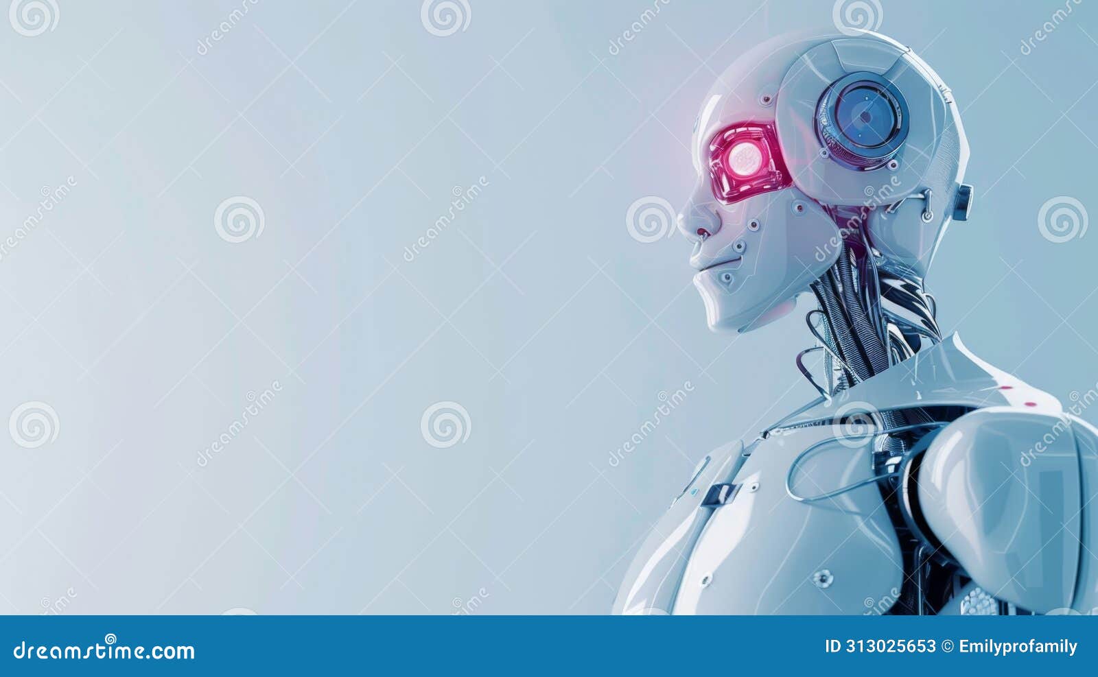 Robot Tilting Head to Side stock image. Image of cybernetics - 313025653