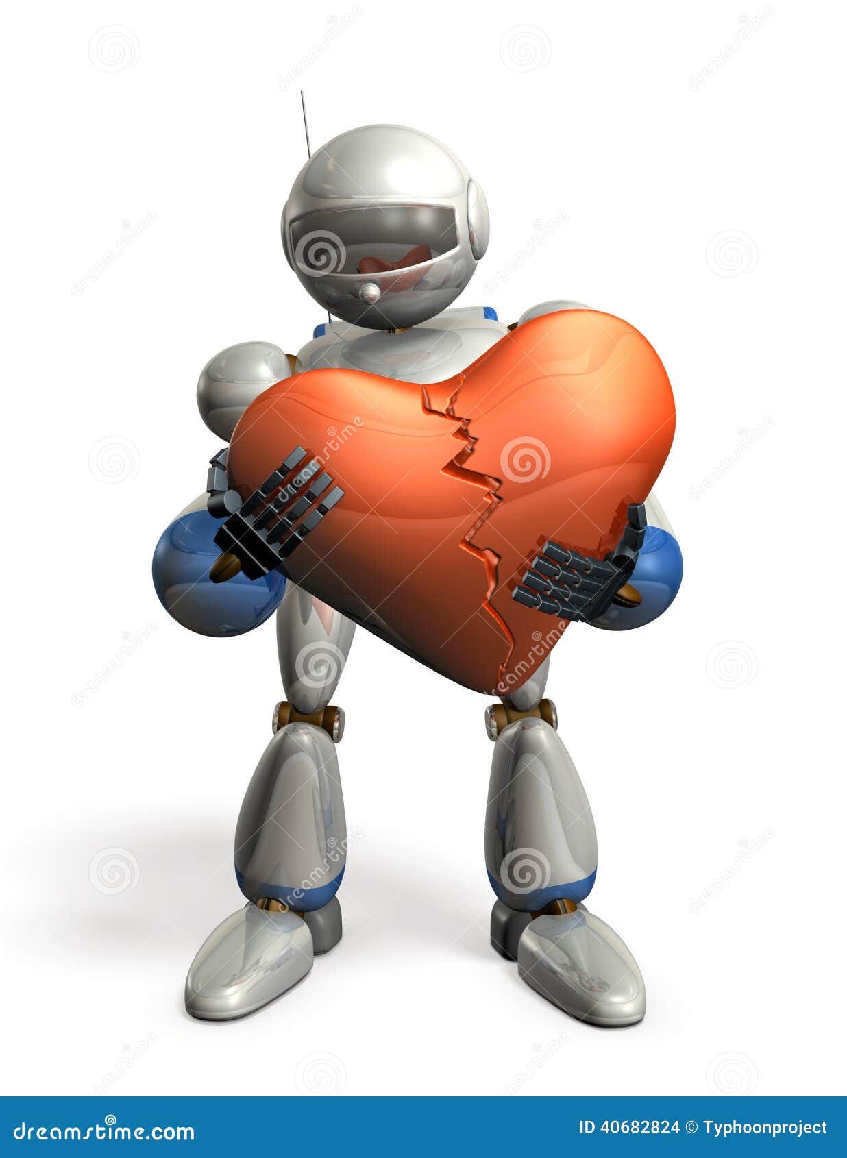 Robot to catch a ball stock illustration. Illustration of robot - 40682824