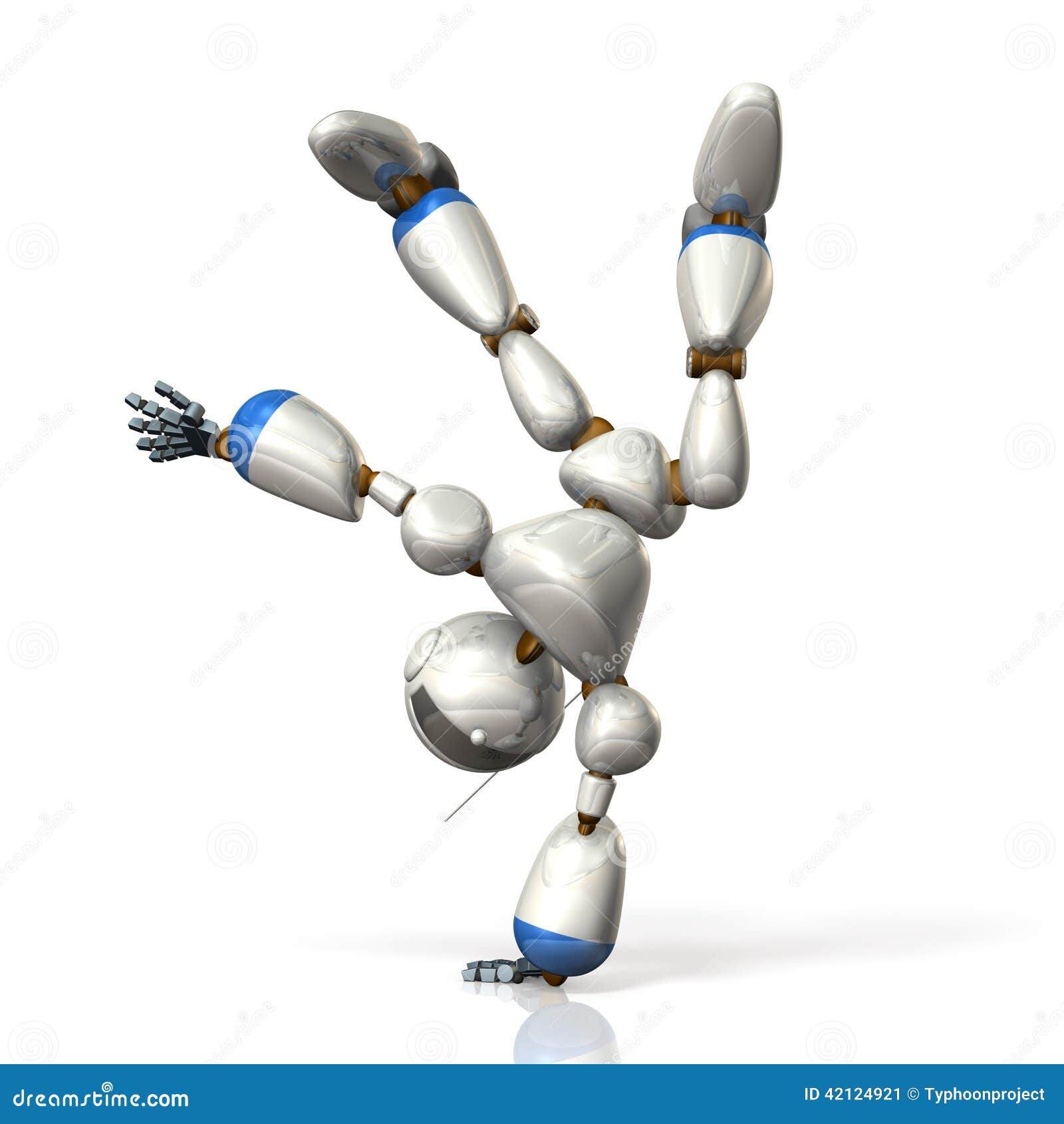 Robot to dance stock illustration. Illustration of music - 42124921