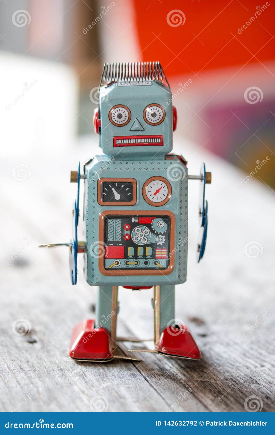 Robot Toy, Symbol for a Chatbot or Social Bot and Algorithms. Wood ...