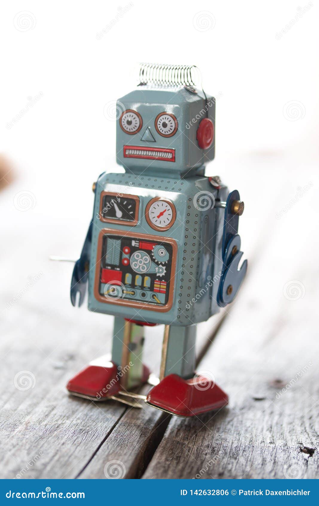 Robot Toy, Symbol for a Chatbot or Social Bot and Algorithms. Wood ...
