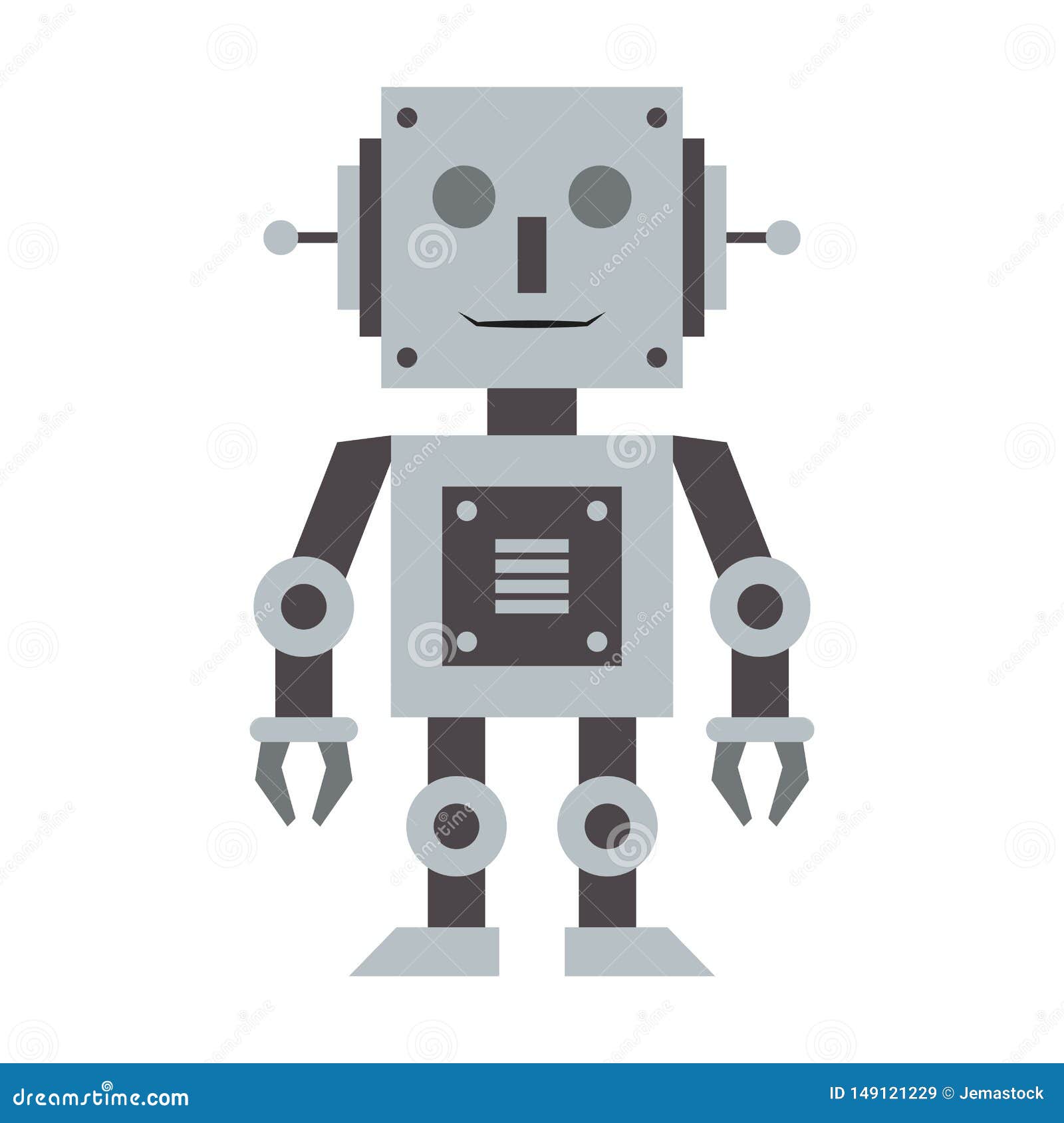 Robot Toy Technology Cartoon Vector Illustration Stock Vector ...