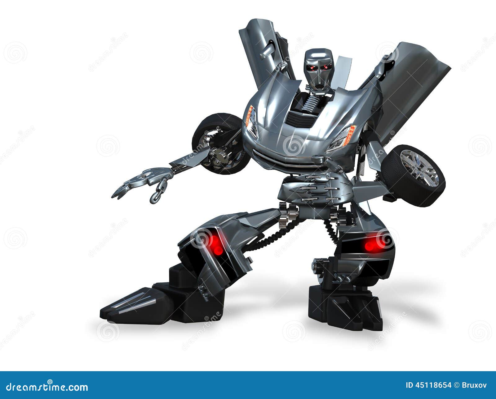 Robot transformer stock illustration. Illustration of gear - 45118654