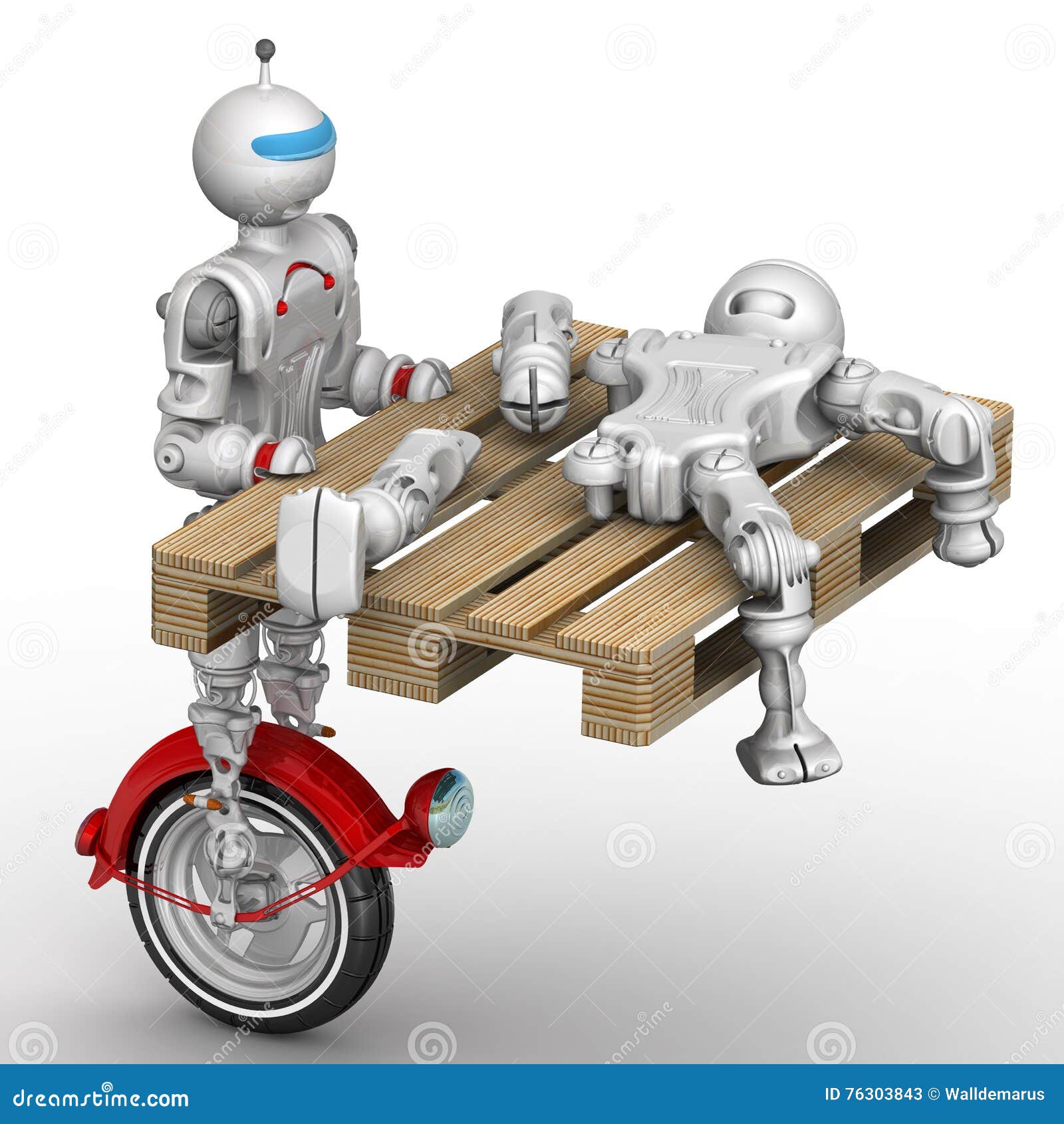 Defective Robot Surrounded Operable Royalty-Free Stock Image ...