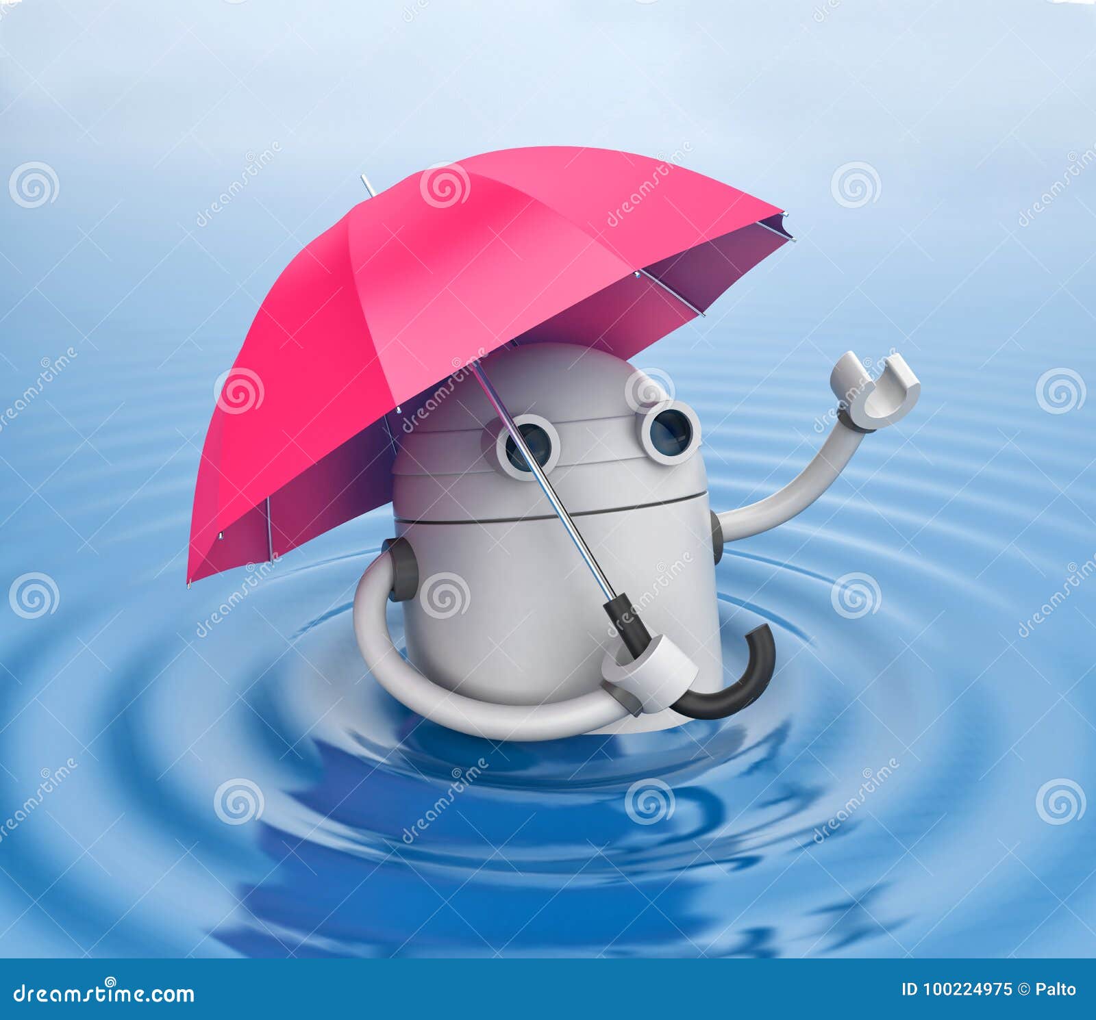 Robot In The Water Stock Photography | CartoonDealer.com #330518996