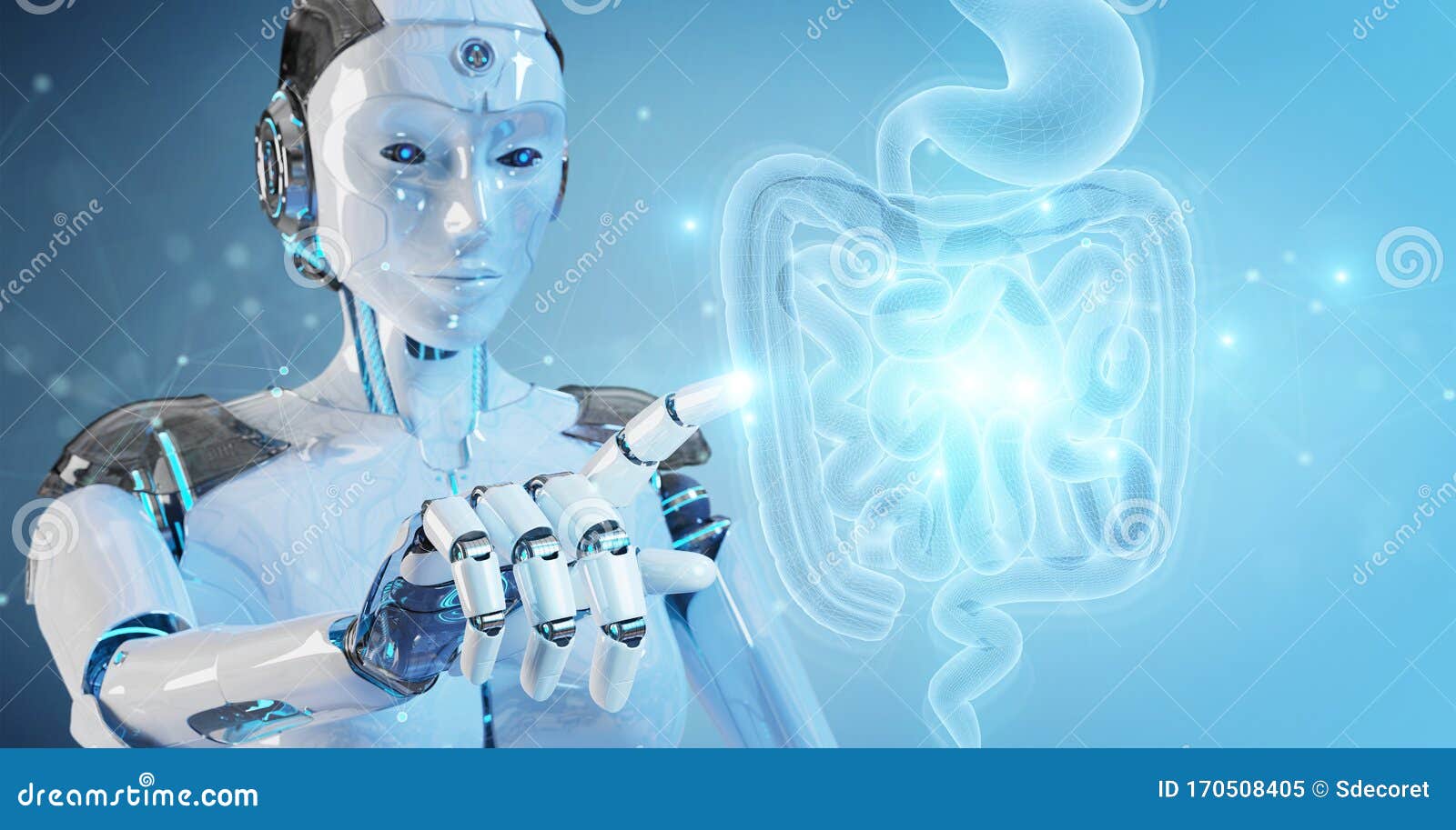 Robot Using Digital X-ray of Human Intestine Holographic Scan ...