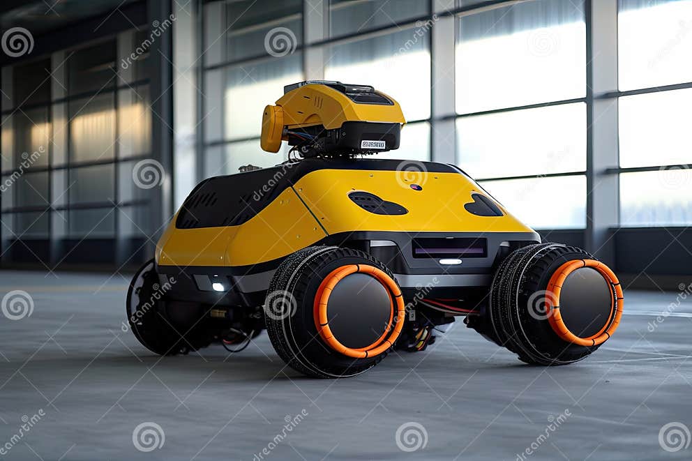 Robot Using Its Advanced Safety Features To Avoid Obstacles and ...
