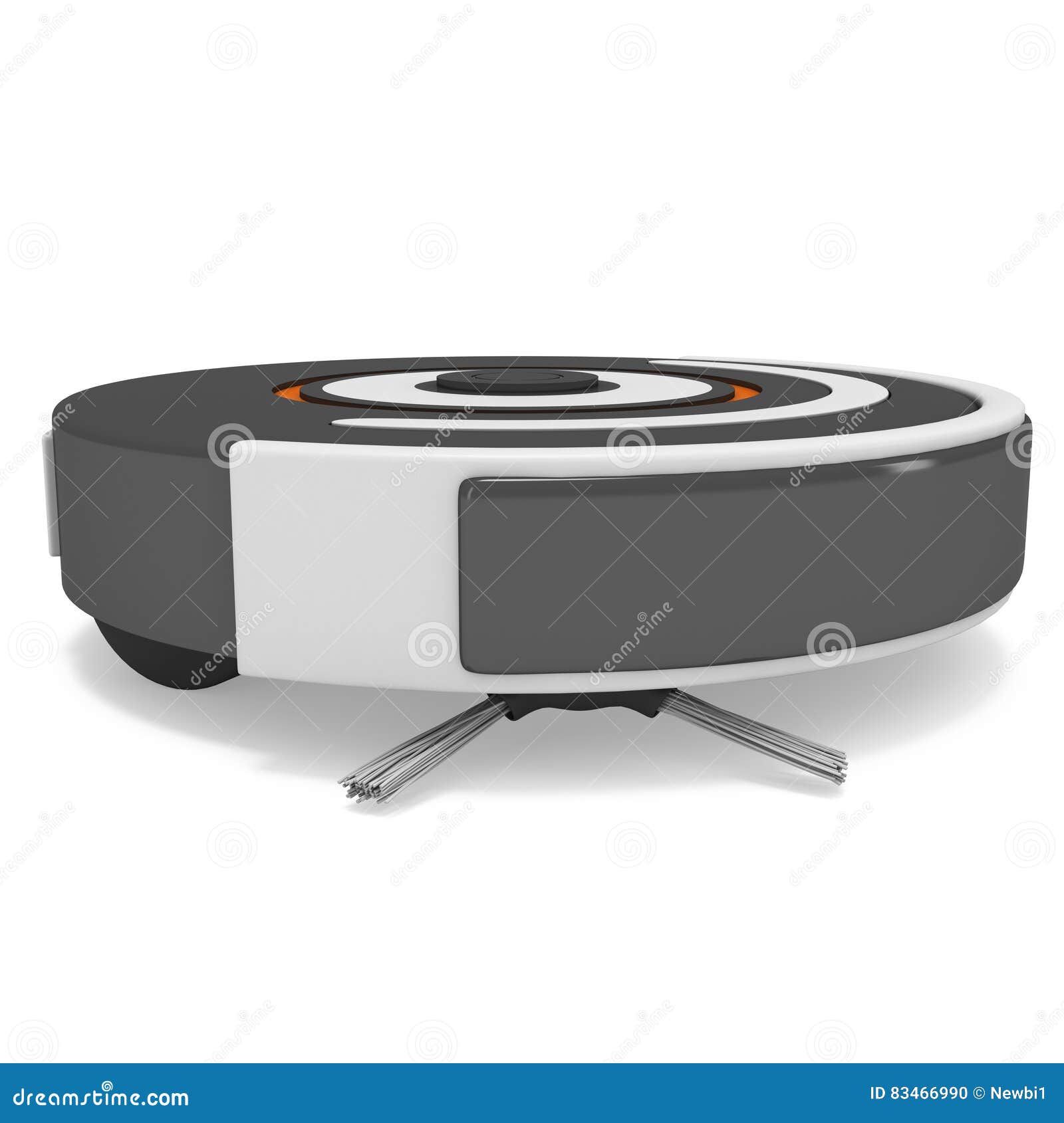 Robot vacuum cleaner 3d stock illustration. Illustration of equipment ...