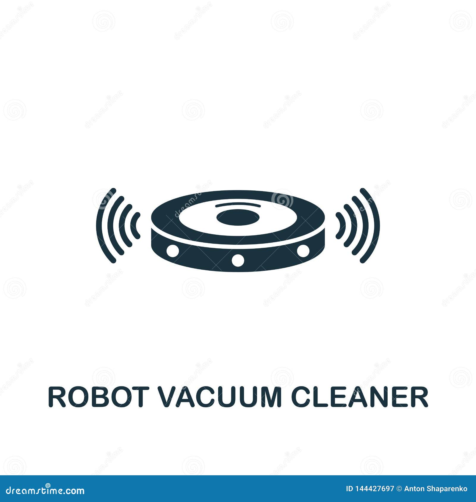 Robot Vacuum Cleaner Icon. Creative Element Design from Smart Home ...