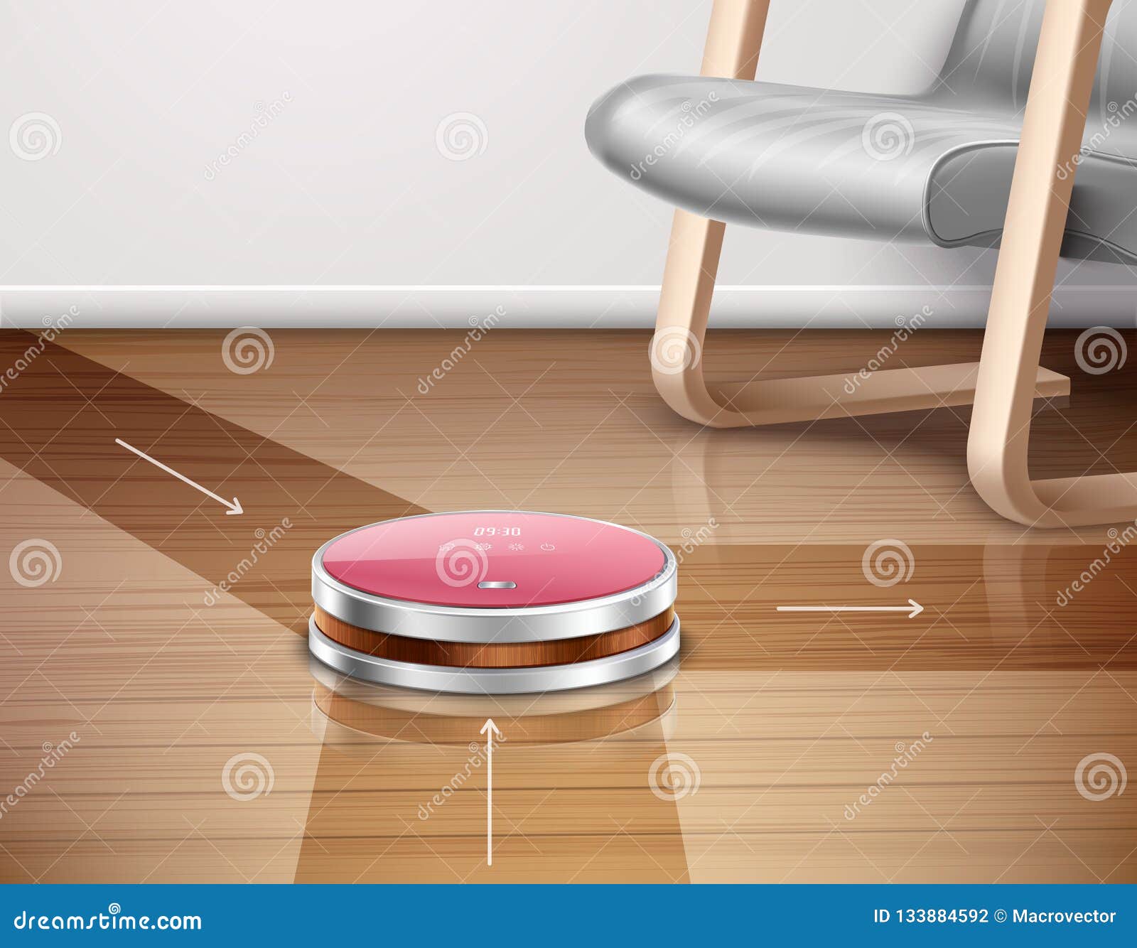 Robot With Vacuum Gripper Drawings Vector Illustration | CartoonDealer ...