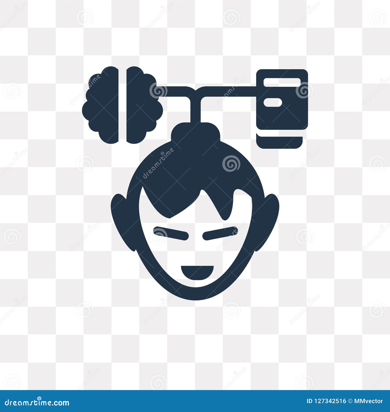 Robot Vector Icon Isolated on Transparent Background, Robot Tra Stock ...