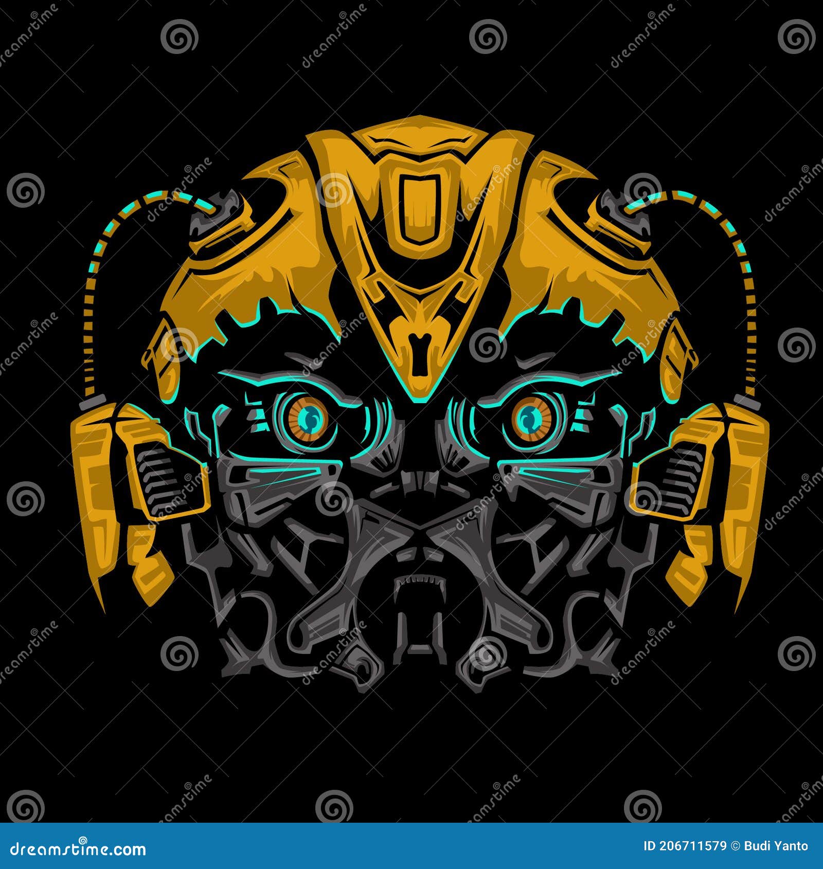 Red Robot Transformer And Car, Cartoon Illustration | CartoonDealer.com ...