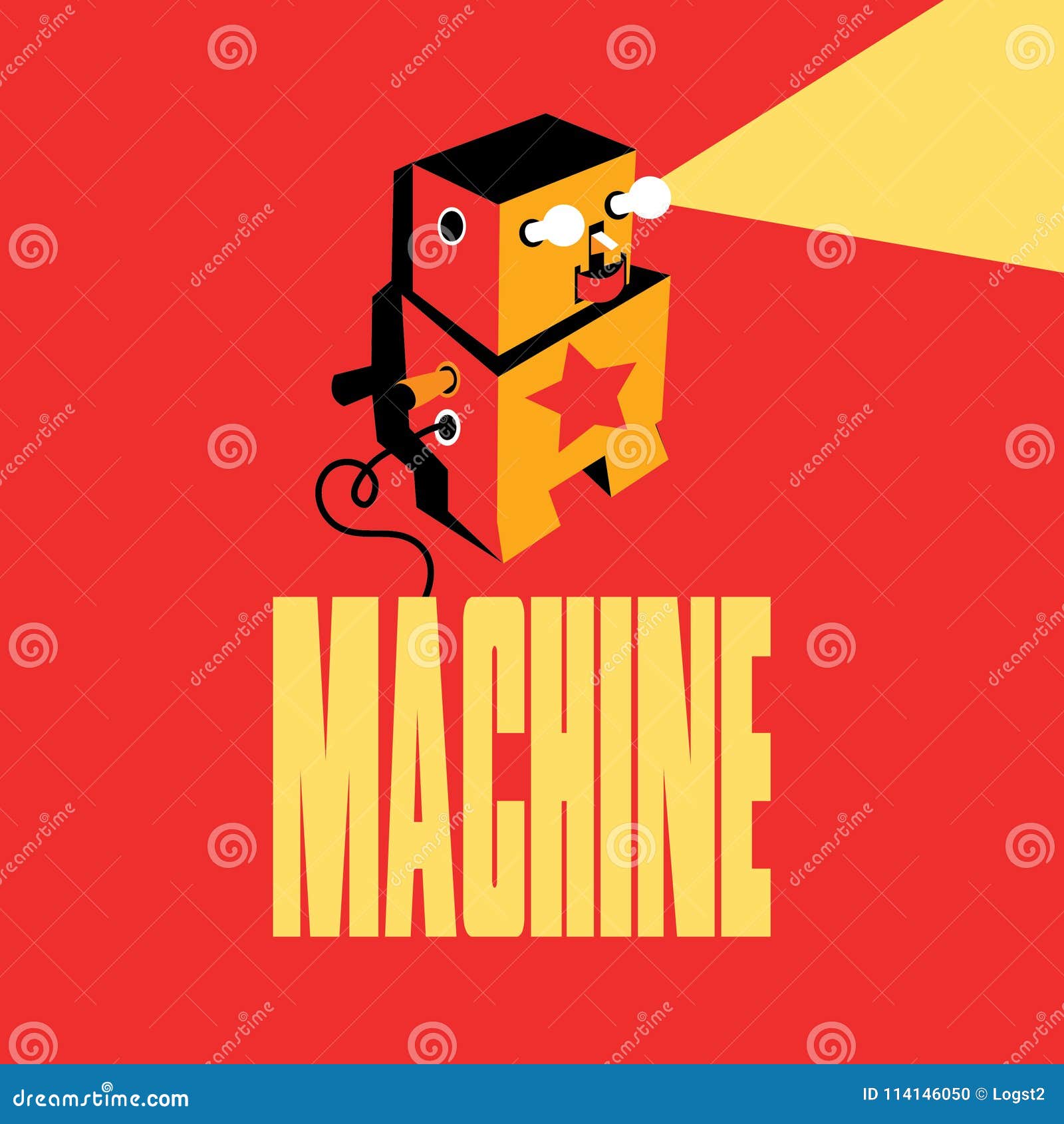 Robot Vector Logo. Machine Emblem Stock Vector - Illustration of icon ...