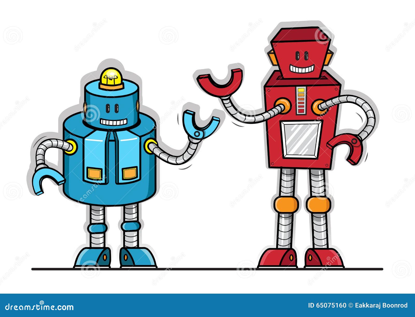Robot vector toy model stock vector. Illustration of mechanical - 65075160
