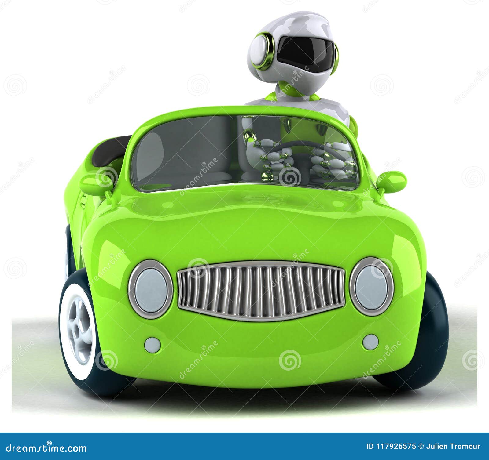 Robot verde - ejemplo 3D stock de ilustración. Ilustración de sistema ...