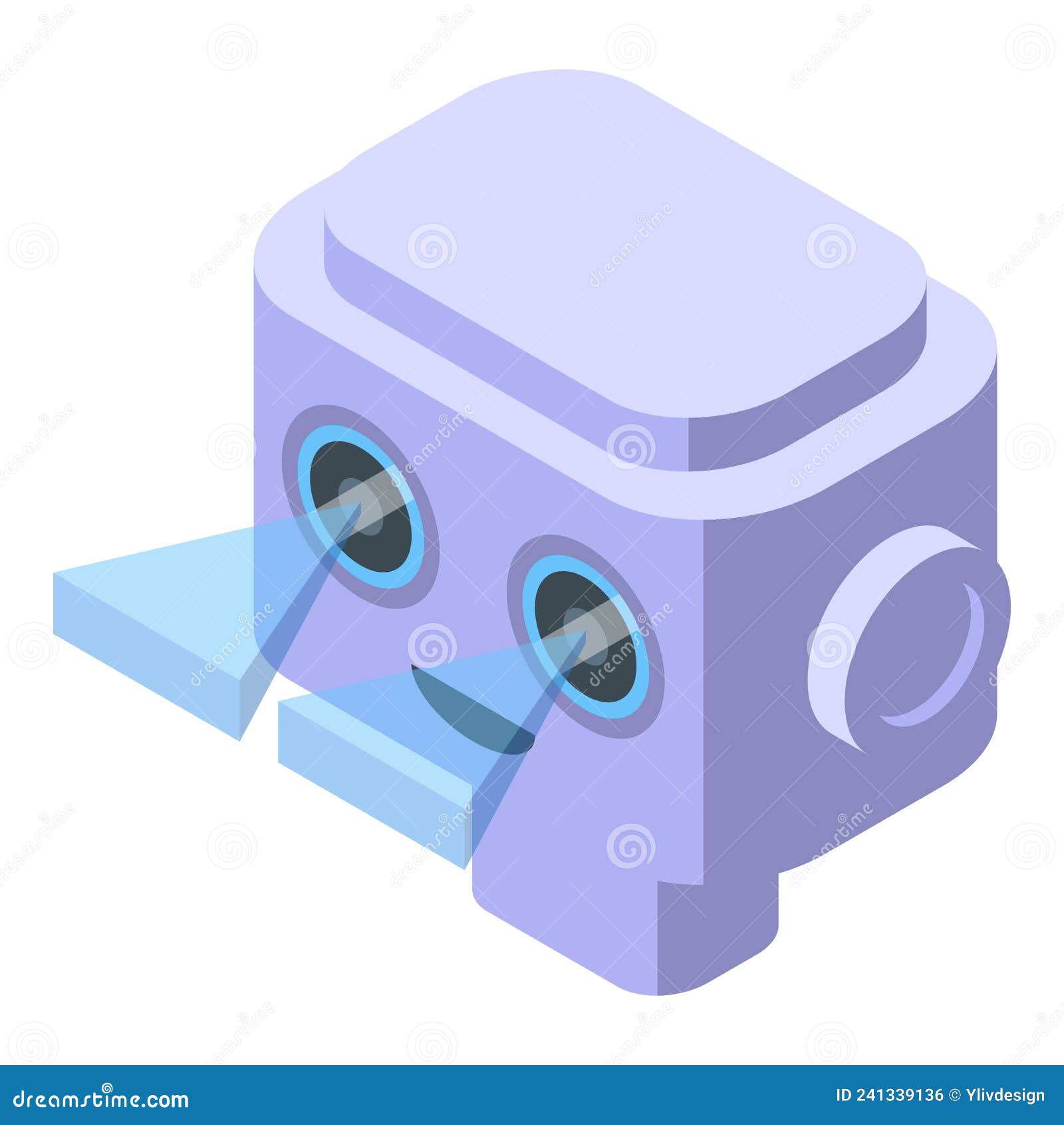 Robot Visual Perception Icon Isometric Vector. Optical Sensory Stock ...