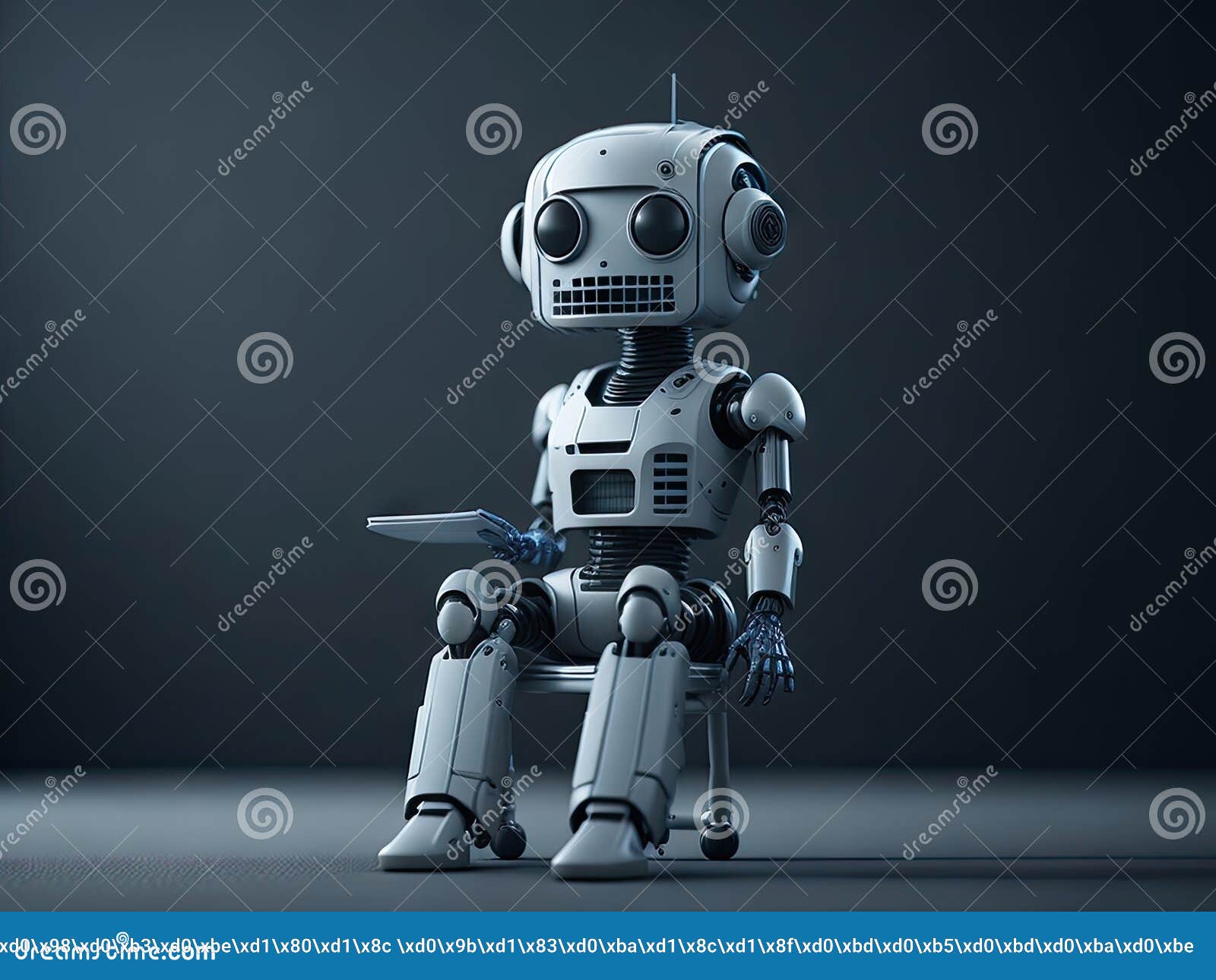 A Robot Waiting In A Modern Office For A Job Interview. Ai Artificial ...