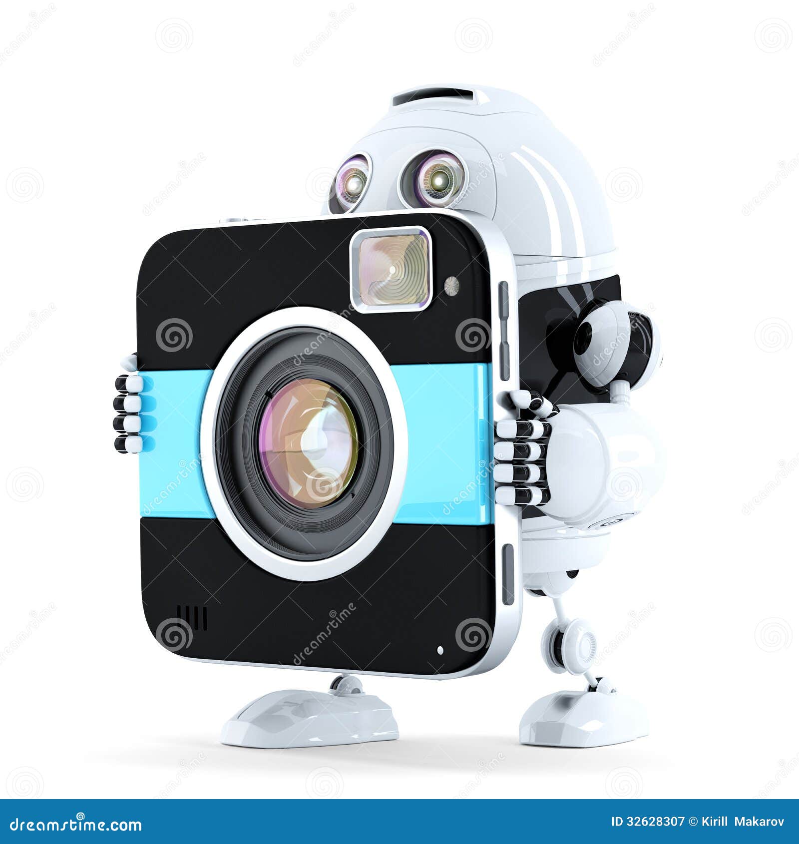 Robot Walking Digital Camera Stock Illustrations – 11 Robot Walking ...