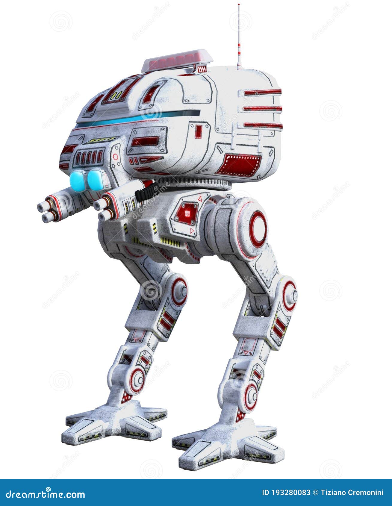 A Robot Armed With A Machine Gun. Game Animated Character. Game Sprite ...