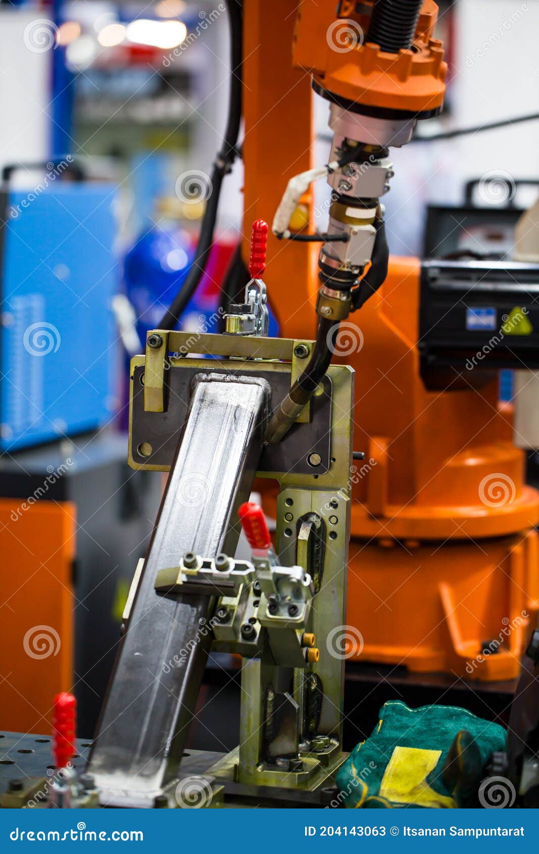 Robot welding machine stock image. Image of engineering - 204143063