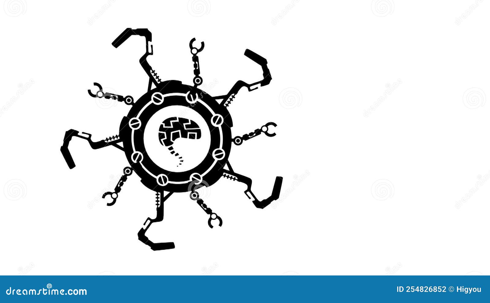 Robot Wheel Run Animation stock footage. Video of jogging - 254826852