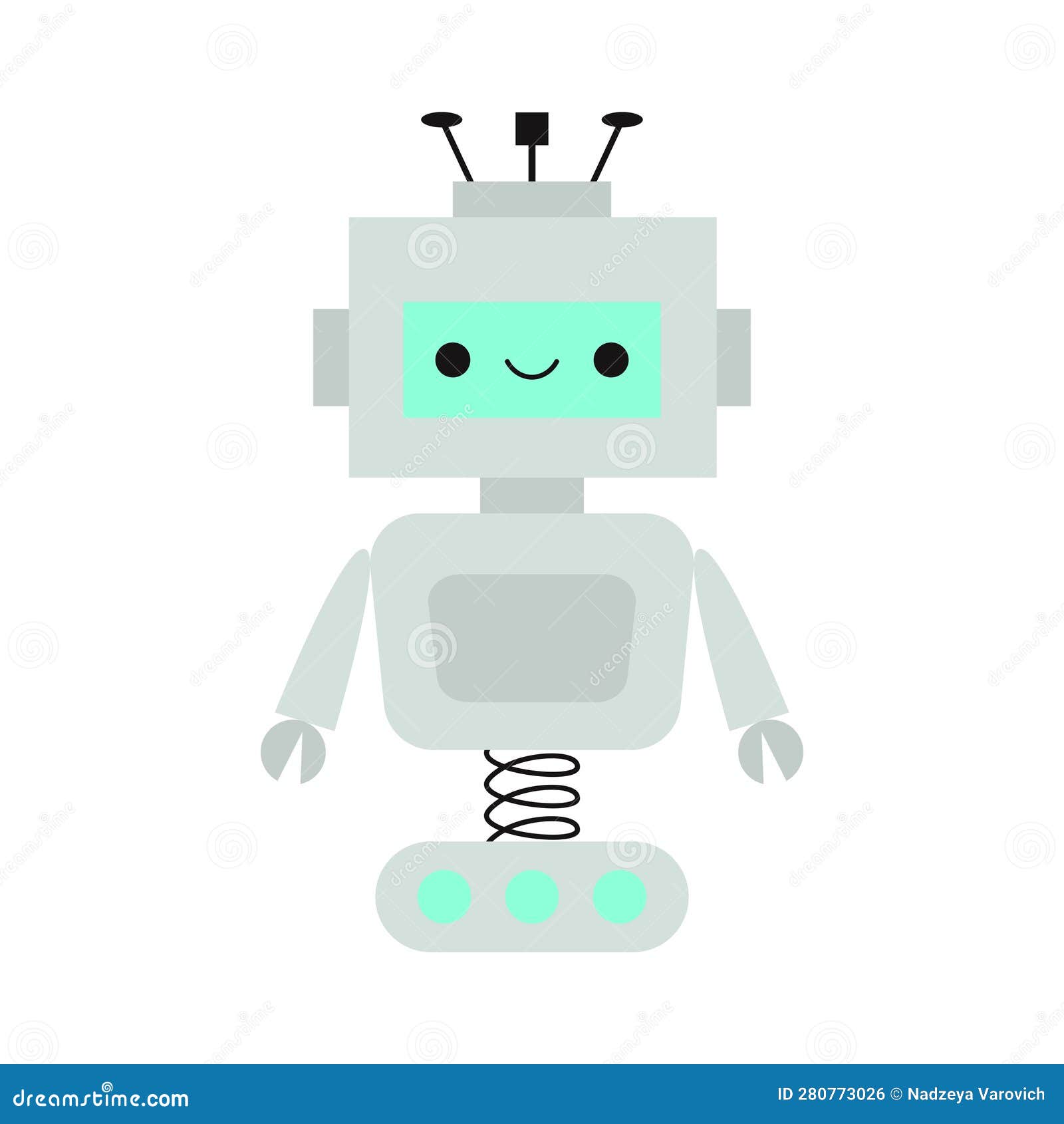 White Chatbot Robot Leading Robots Group On Dark Bluish Reddish ...