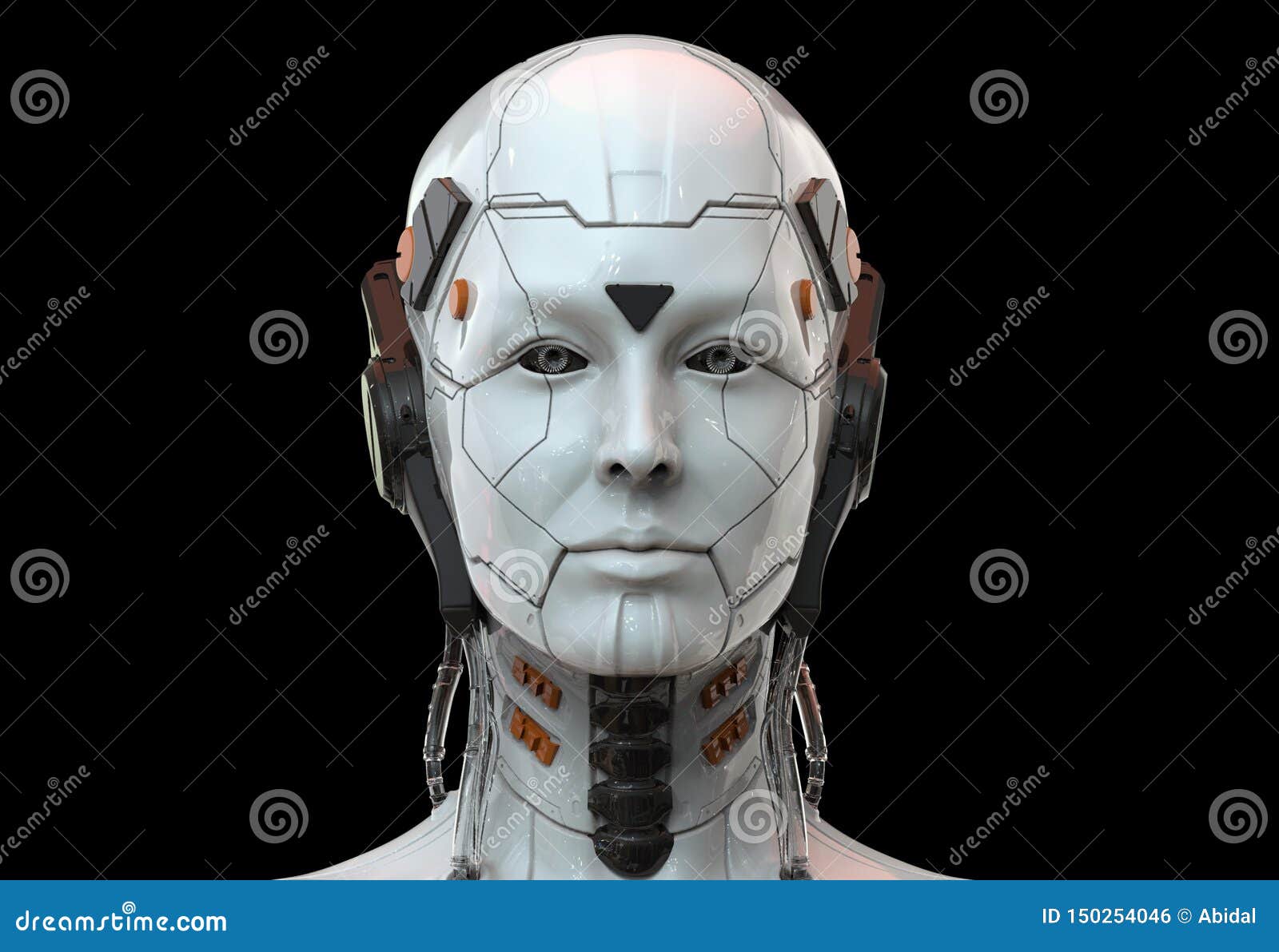 Robot Woman, Sci-fi Android Female Artificial Intelligence 3d Render ... Robot Woman, Sci-fi Android Female Artificial Intelligence 3d Render ...