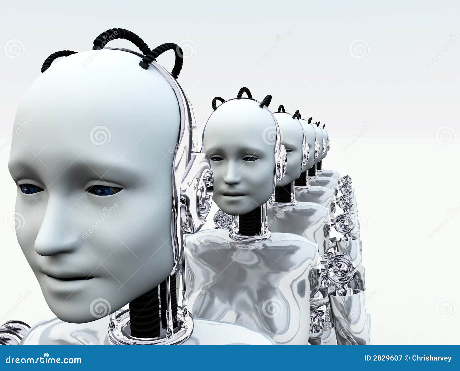 Robot Women 3 Royalty Free Stock Photography - Image: 2829607