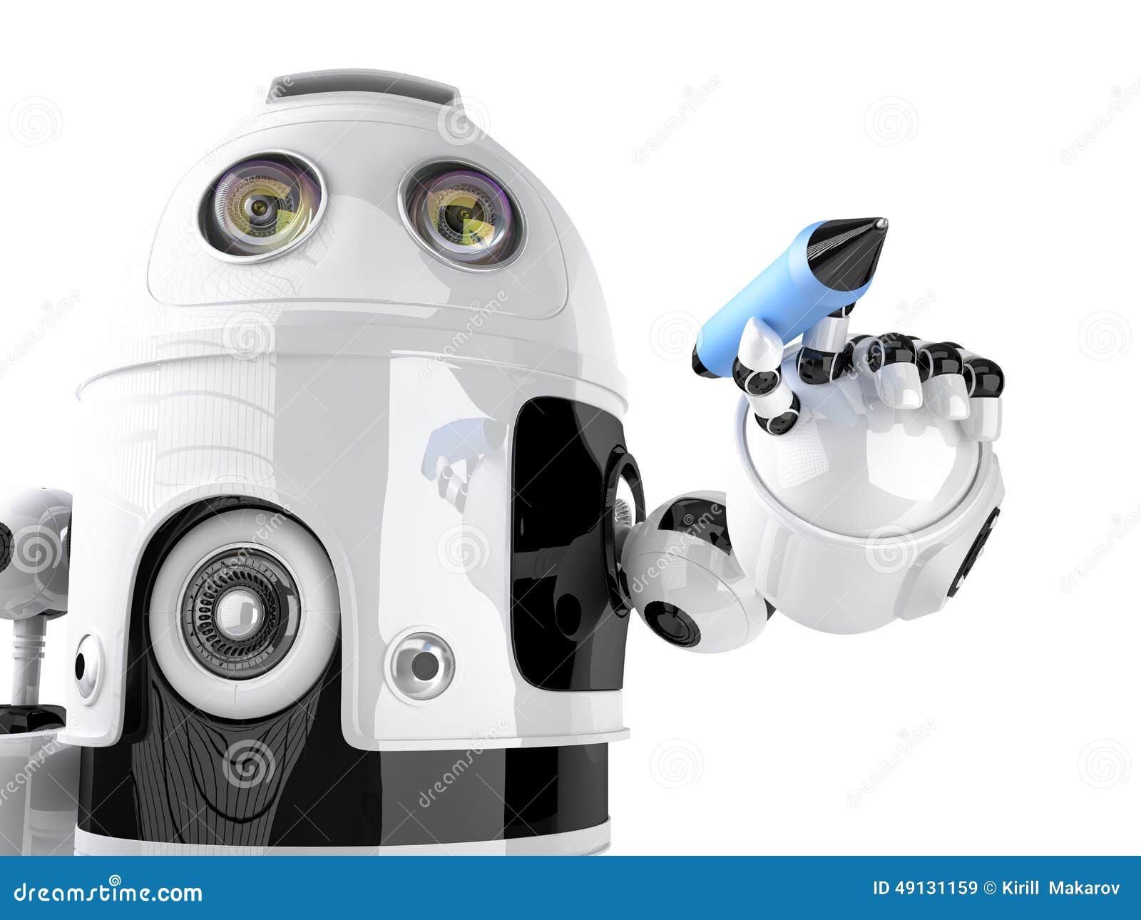 Robot Writing A Letter Using Artificial Intelligence Stock Photo ...