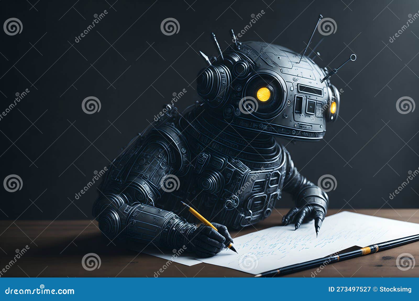 Robot Writing on a Paper with Pencil, Artificial Intelligence, and ...