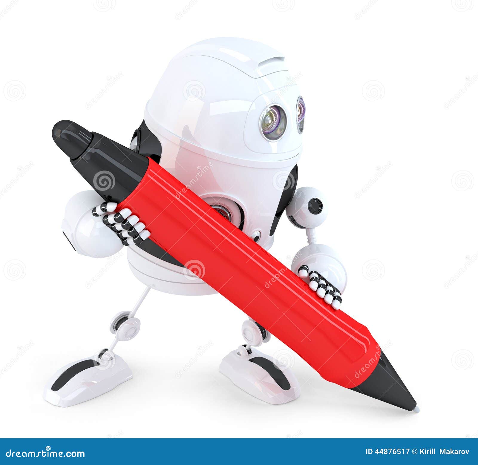 Robot Writing A Letter Using Artificial Intelligence Stock Photo ...