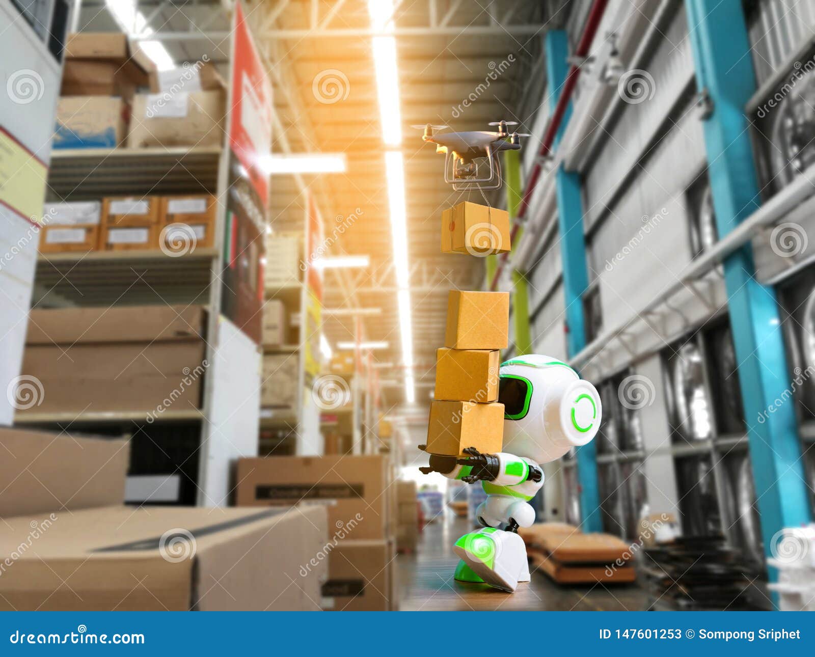 Roboter Der Industriellen Automatisierung Und Der Storage Technology ...