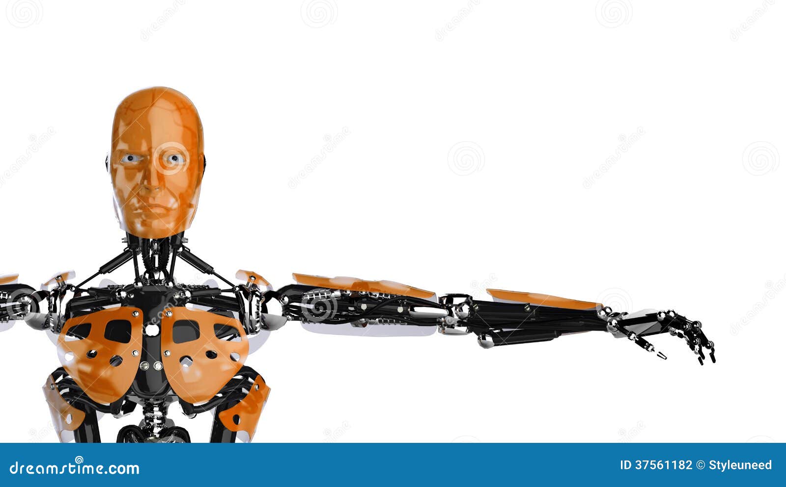 Robotic android stock illustration. Illustration of futuristic - 37561182