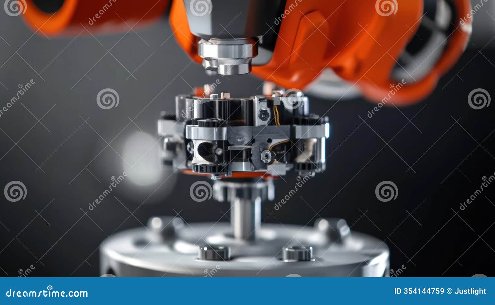 Robotic Arm Assembling Complex Gear Mechanism in Manufacturing Process ...