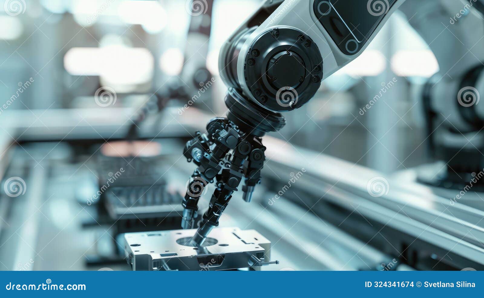 Robotic Arm Assembling Detailed Parts with Precision in an Advanced ...