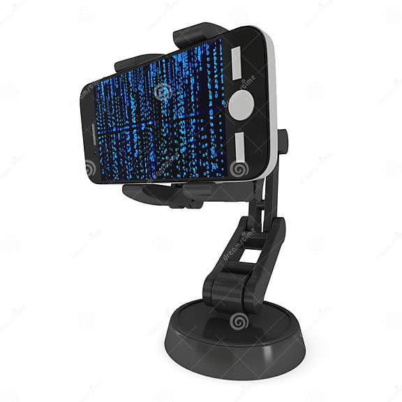 Robotic Arm with Binary Code 3d Stock Illustration - Illustration of ...