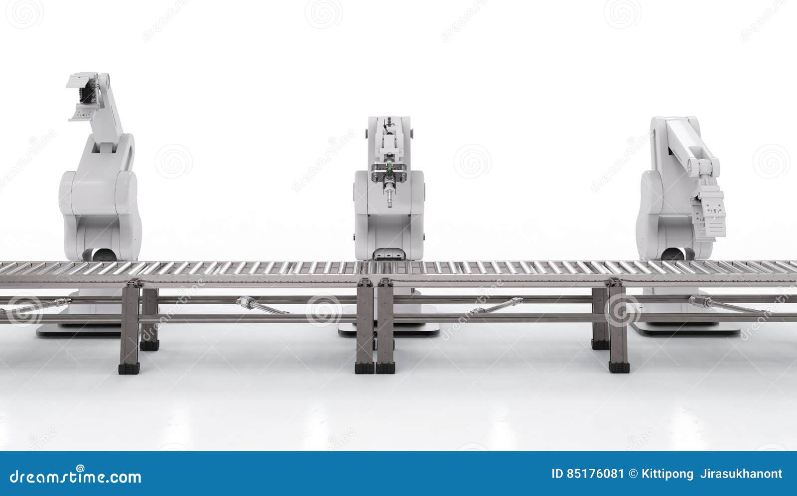 Robotic Arm With Conveyor Line Royalty-Free Stock Photo | CartoonDealer ...