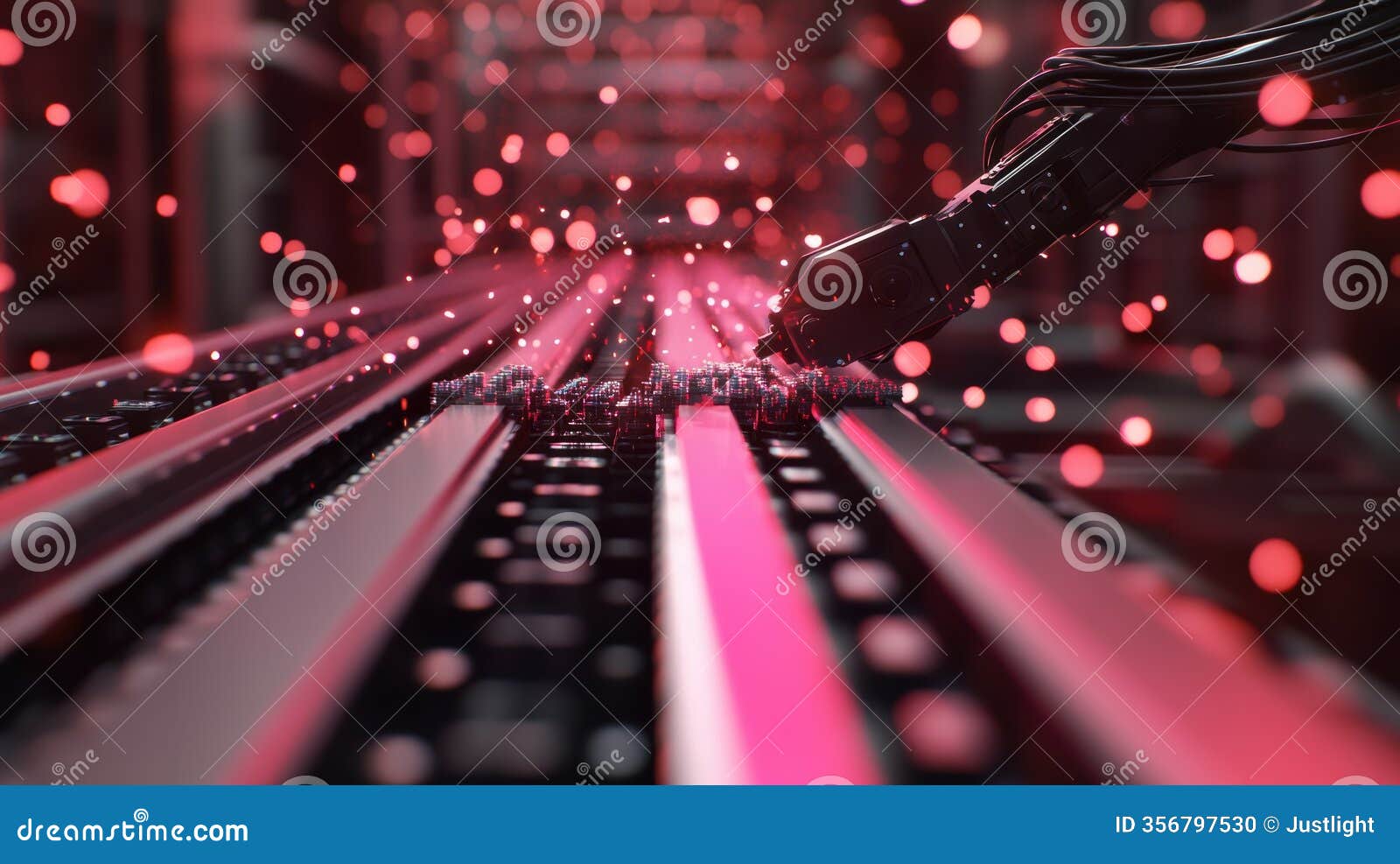Microchip Using Photolithography And Deposition Processes Royalty-Free ...