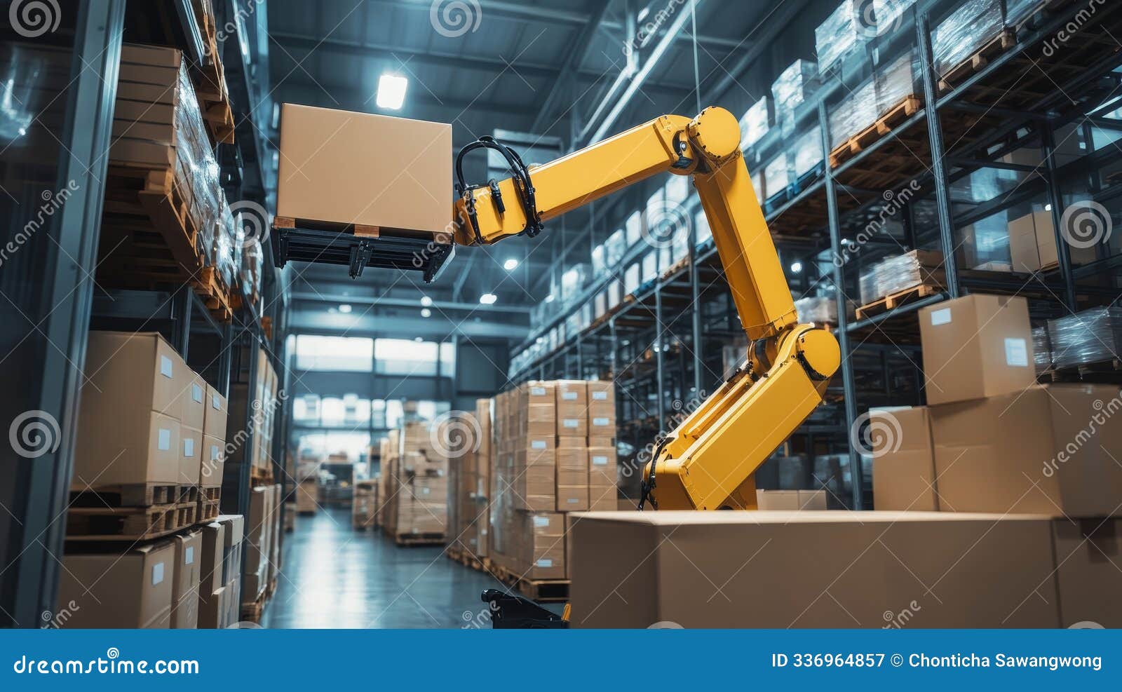 A Robotic Arm Efficiently Handling Boxes in a Modern Warehouse ... A Robotic Arm Efficiently Handling Boxes in a Modern Warehouse ...