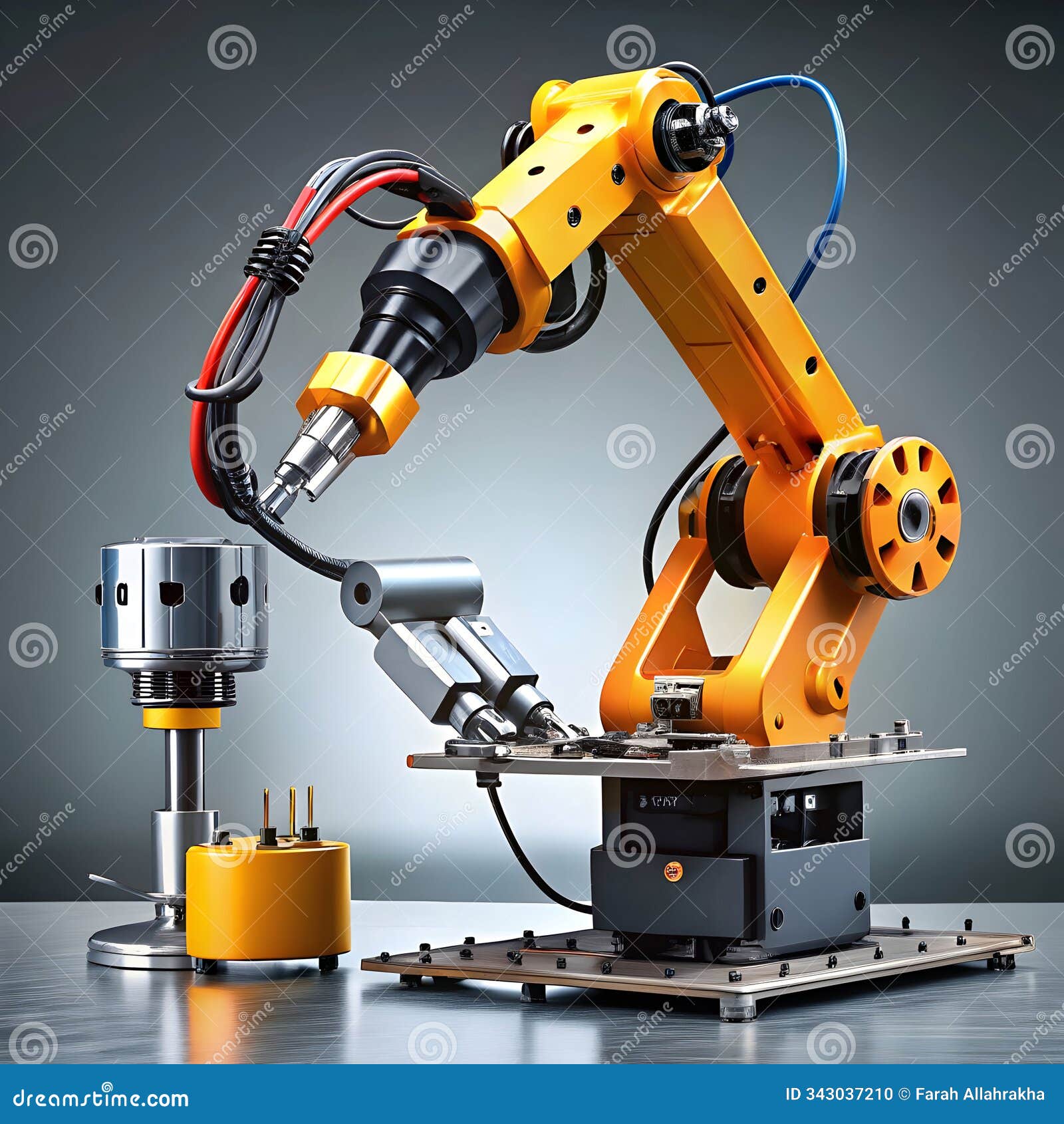 A Robotic Arm Equipped With Electrical Tools Enhances Precision And ...