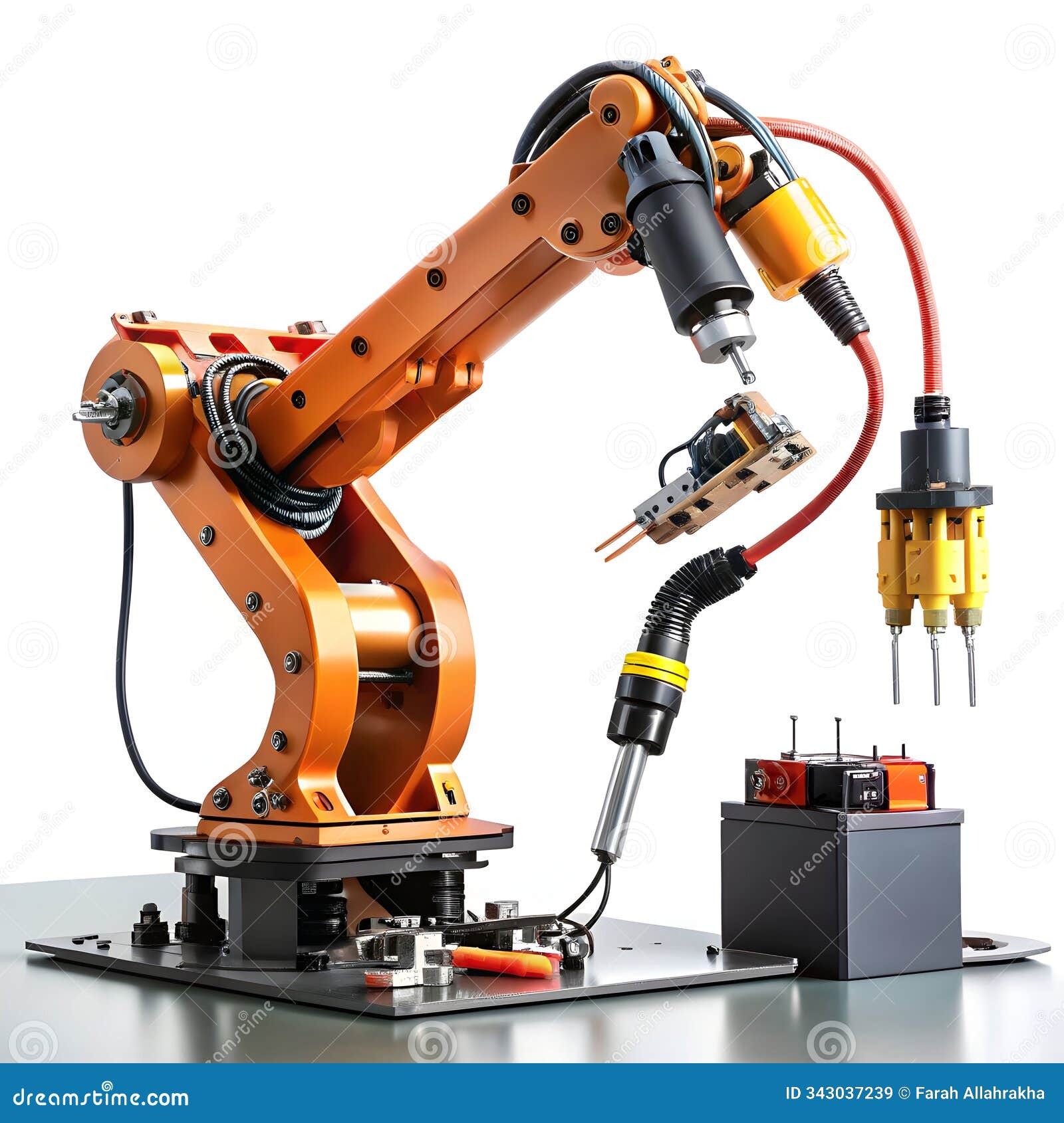 A Robotic Arm Equipped With Electrical Tools Enhances Precision And ...
